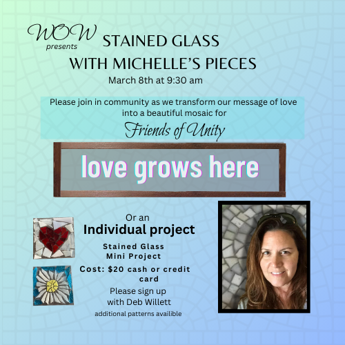 Women of Wisdom Event: Stained Glass with Michelle’s Pieces – Friends ...